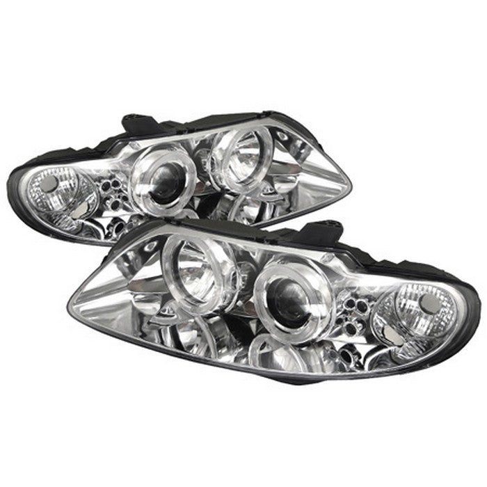Spyder Projector Headlights Pontiac GTO (2004-2006) with LED Halo - Bl
