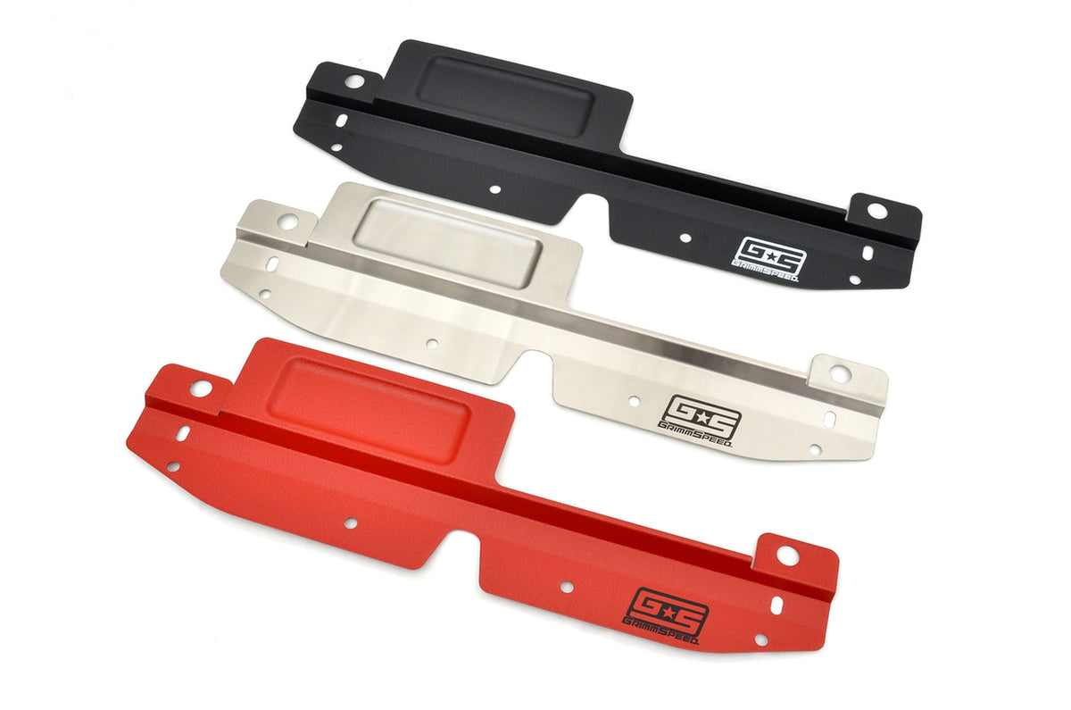 GrimmSpeed Radiator Shroud w/ Tool Tray WRX & STI (08-14) Black/Red/St
