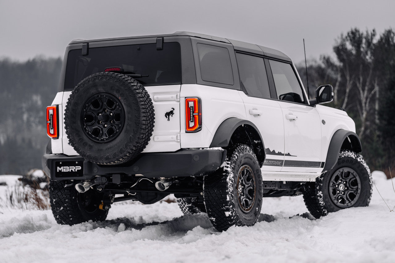 MBRP Exhaust Ford Bronco 2.3L / 2.7L EcoBoost (21-25) [3" Catback] Dua