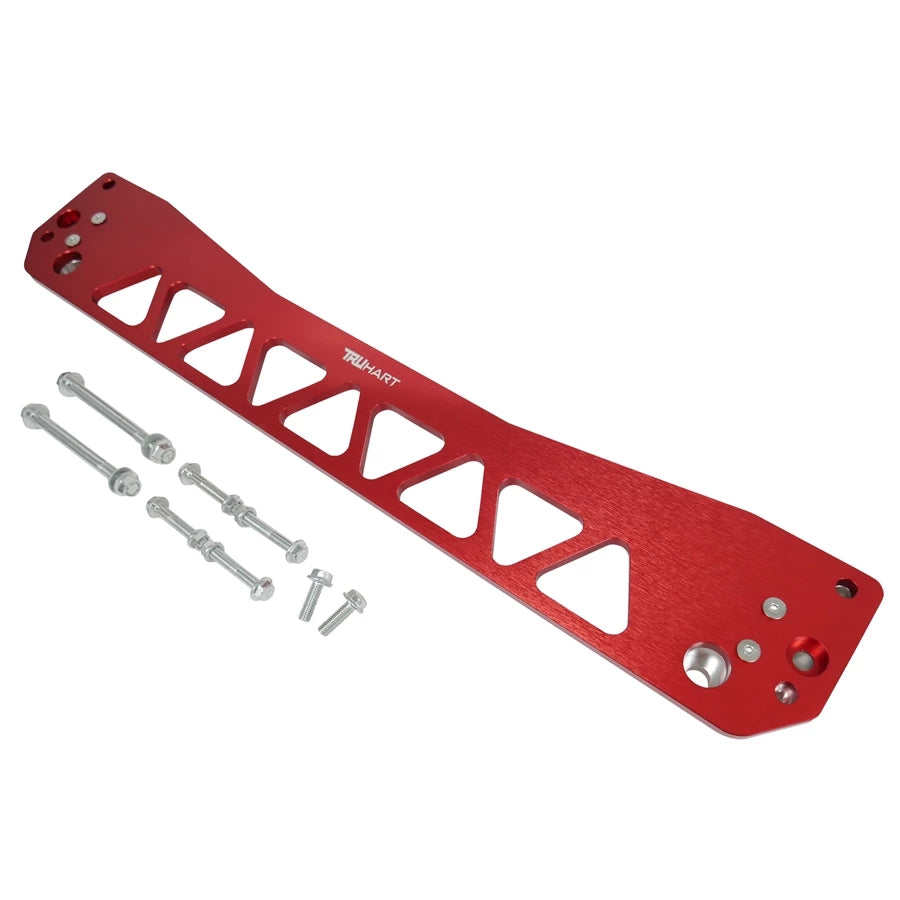TruHart Rear Subframe Brace Honda Civic EK (1996-2000) Polished / Red