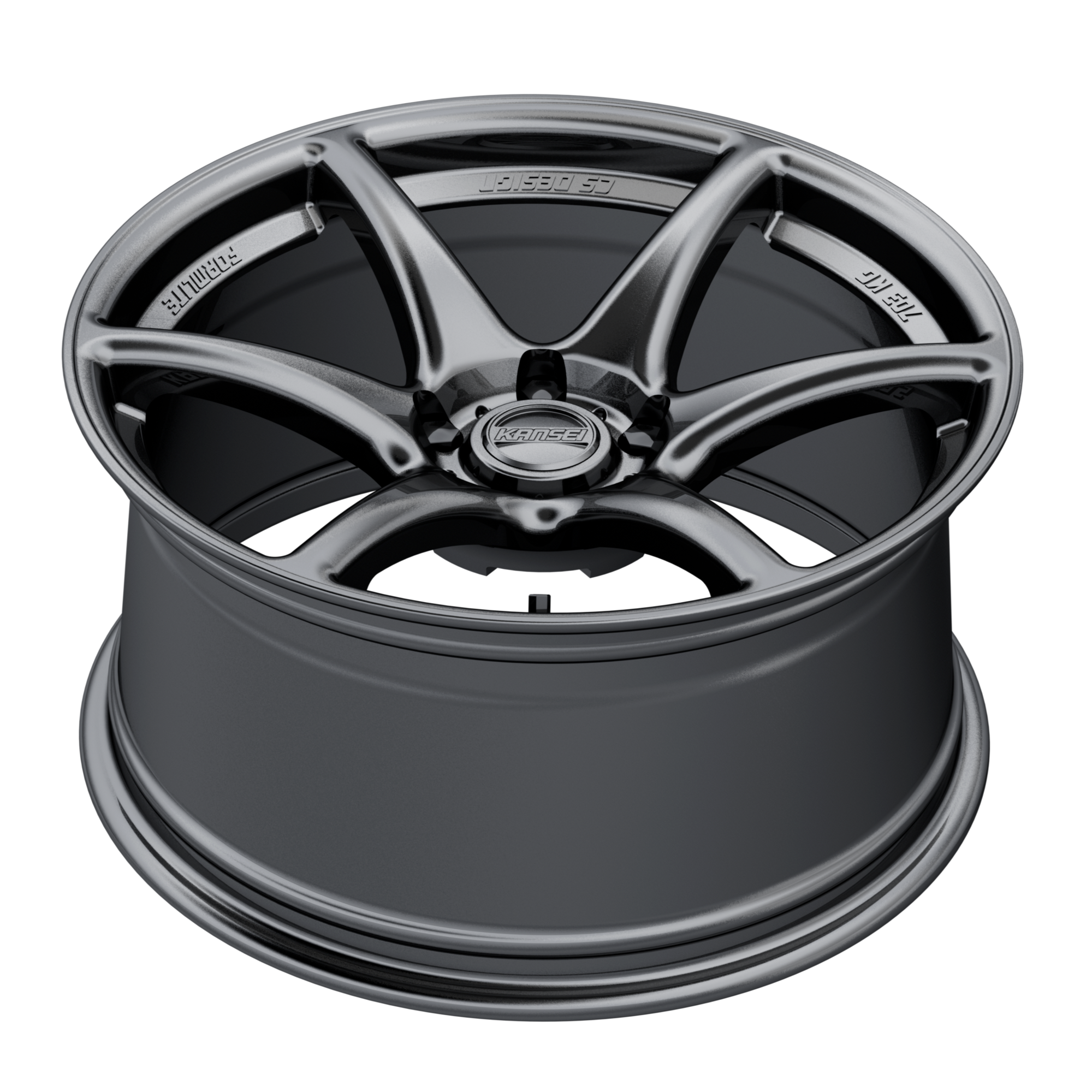 Kansei Tandem [18x9 5X114.3 +35mm Offset] Gloss Gunmetal / Hyper Silve