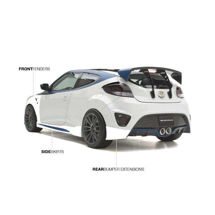 ARK C-FX Rear Bumper Side Extensions Hyundai Veloster Turbo (13-17) [F