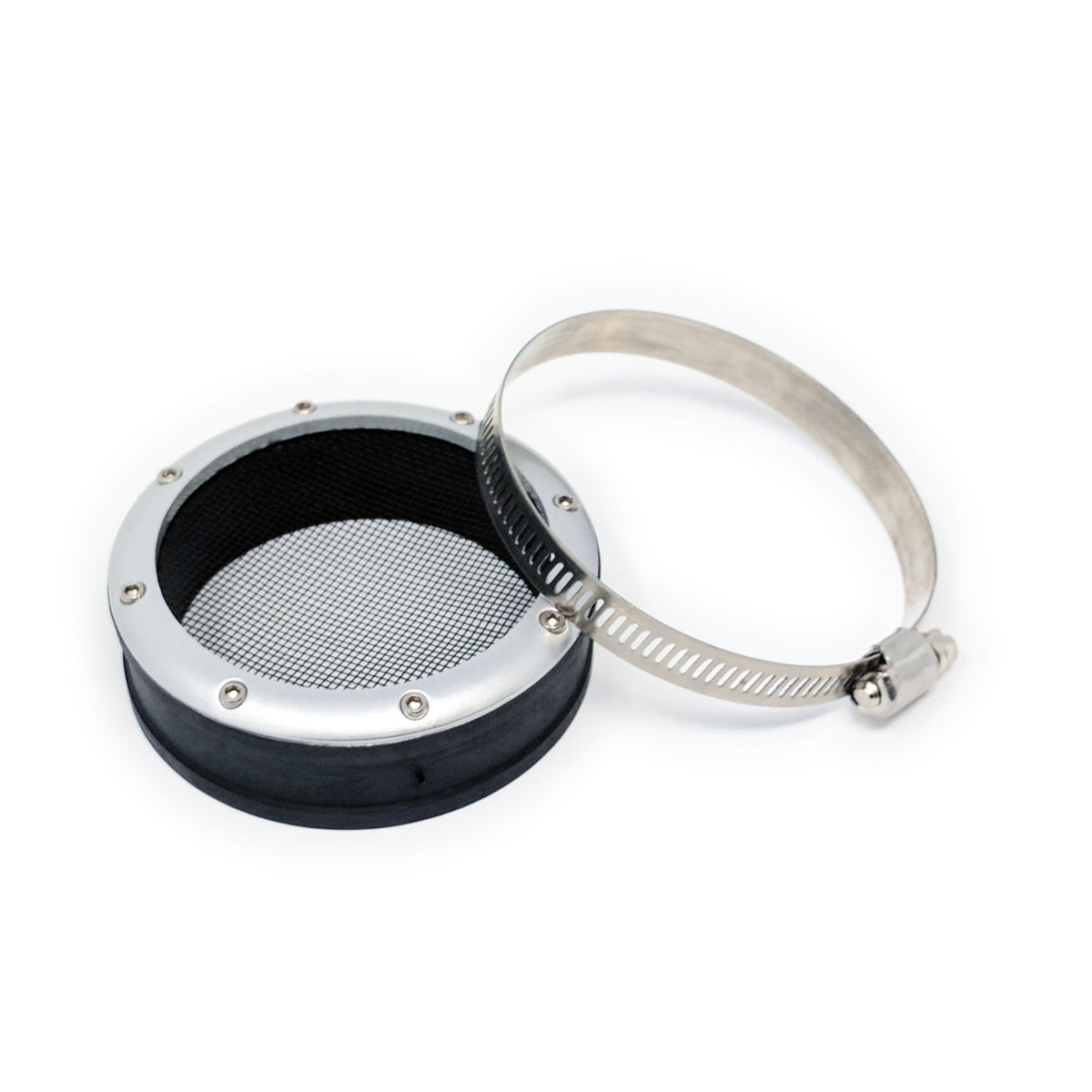 Rev9 Turbo Inlet Mesh Guard / Filter (3" or 4") Silver - One Piece