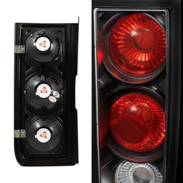 Spyder Euro Style Tail Lights Hummer H2 Non H2T (2003-2009) Black