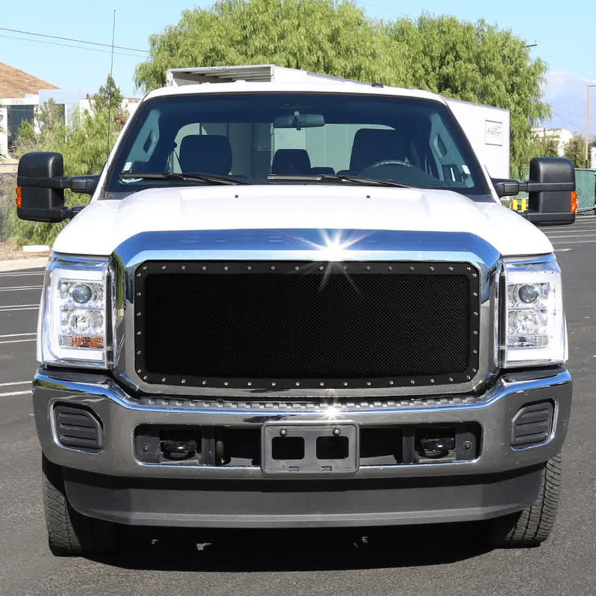 Spec-D Grill Insert Ford F250 F350 F450 F550 Super Duty (11-16) Rivet