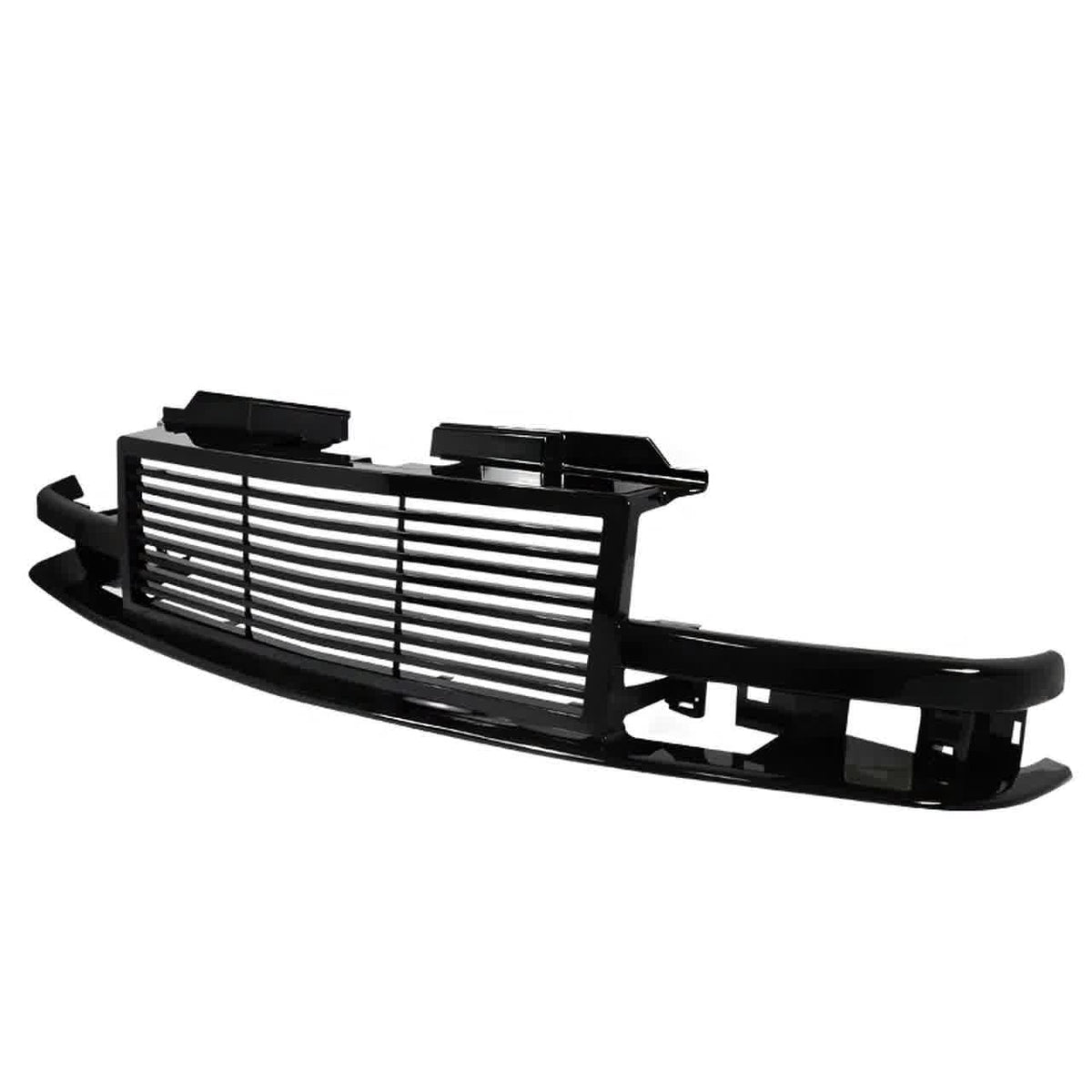 Spec-D Grille Chevy S10/Blazer (1998-2004) [Billet Type] Glossy Black