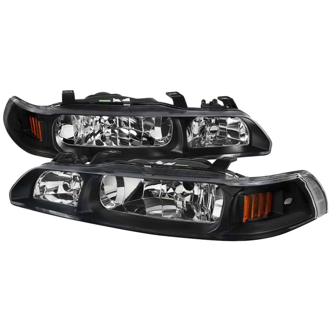 Spec-D OEM Replacement Headlights Acura Integra (1990-1993) Black w/ C ...