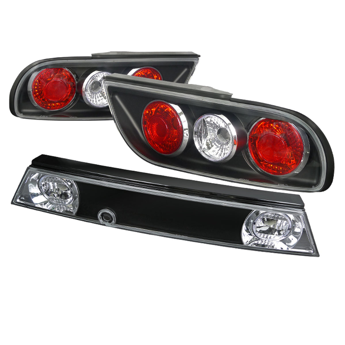 Spec-D Tail Lights Nissan 240SX S13 Hatchback (89-94) w/ Center Trunk