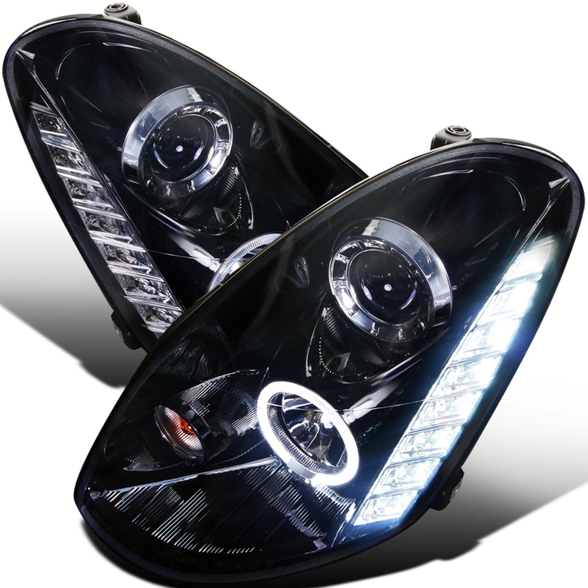 Spec-D Projector Headlights Infiniti G35 Sedan (2005-2006) Halo w/ LED