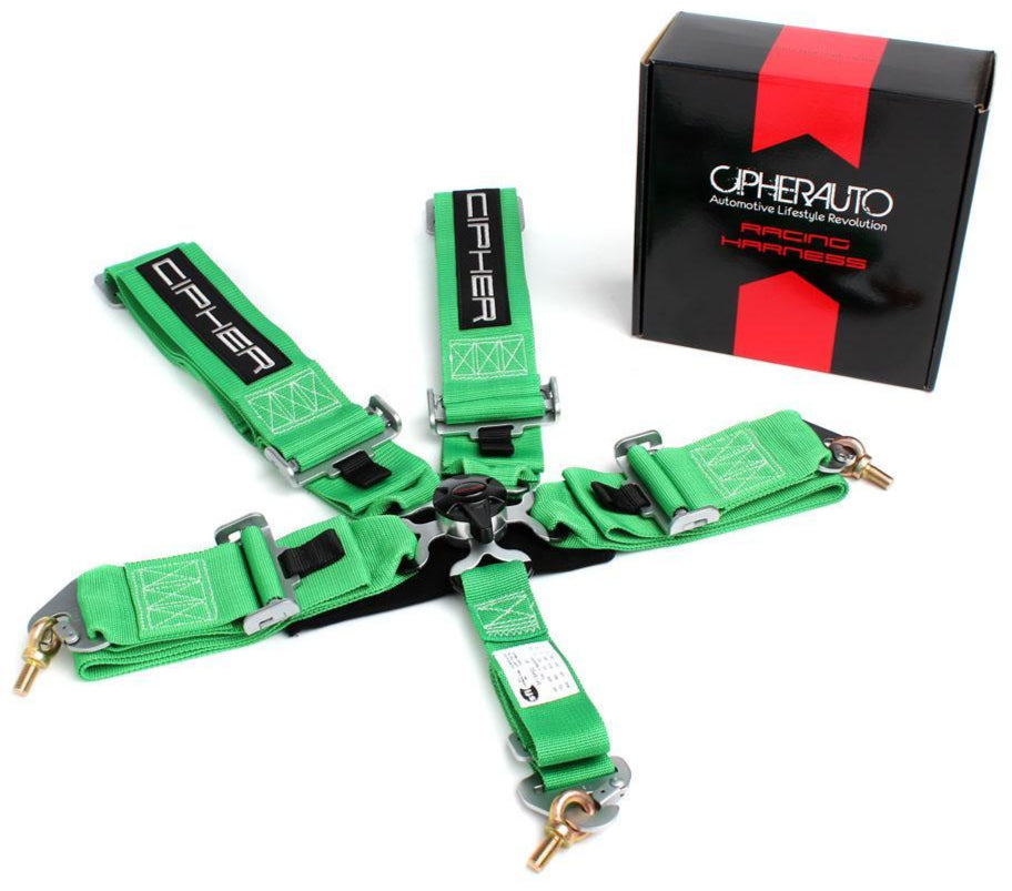 Cipher Racing Harness 5 Point 3" Camlock Quick Release w/ Submarine Be ...