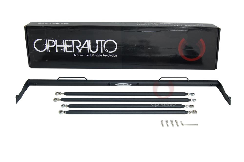 Cipher Seat Belt Harness Bar Cadillac CTS Sedan (2009-2015) Black 4 Po