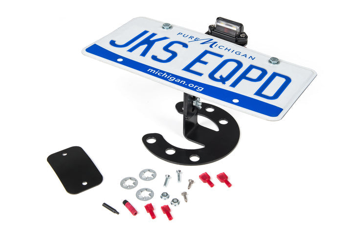JKS Spare Tire License Plate Mount Jeep Wrangler LJ - JKS8211