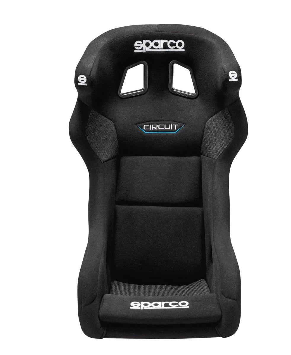 SPARCO Circuit QRT Competition Racing Seats (Black) Fiberglass- 008019