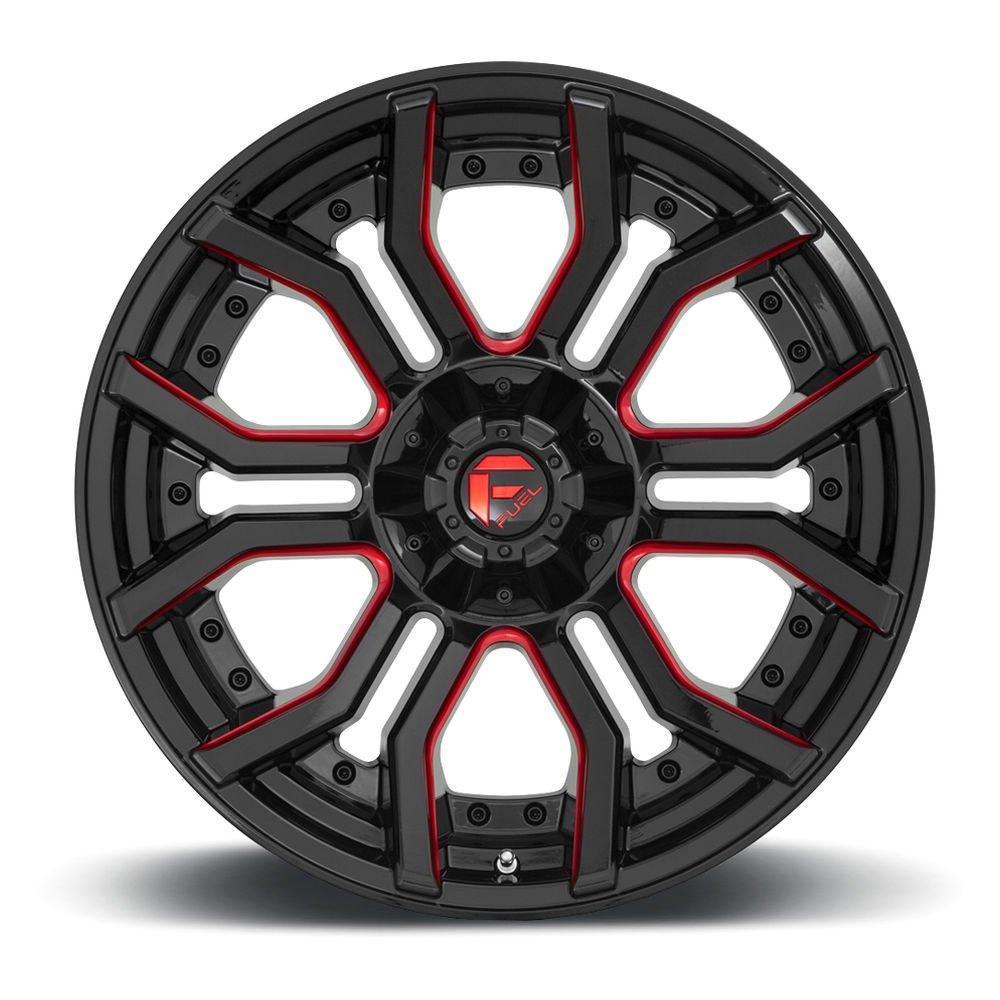 Fuel Rage 1PC Wheels (24x12 8x170 ET -44) Gloss Black / Gloss Black w/