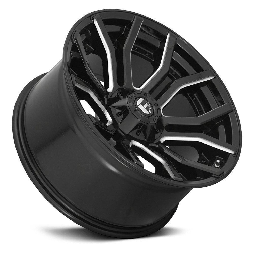 Fuel Rage 1PC Wheels (24x12 8x170 ET -44) Gloss Black / Gloss Black w/