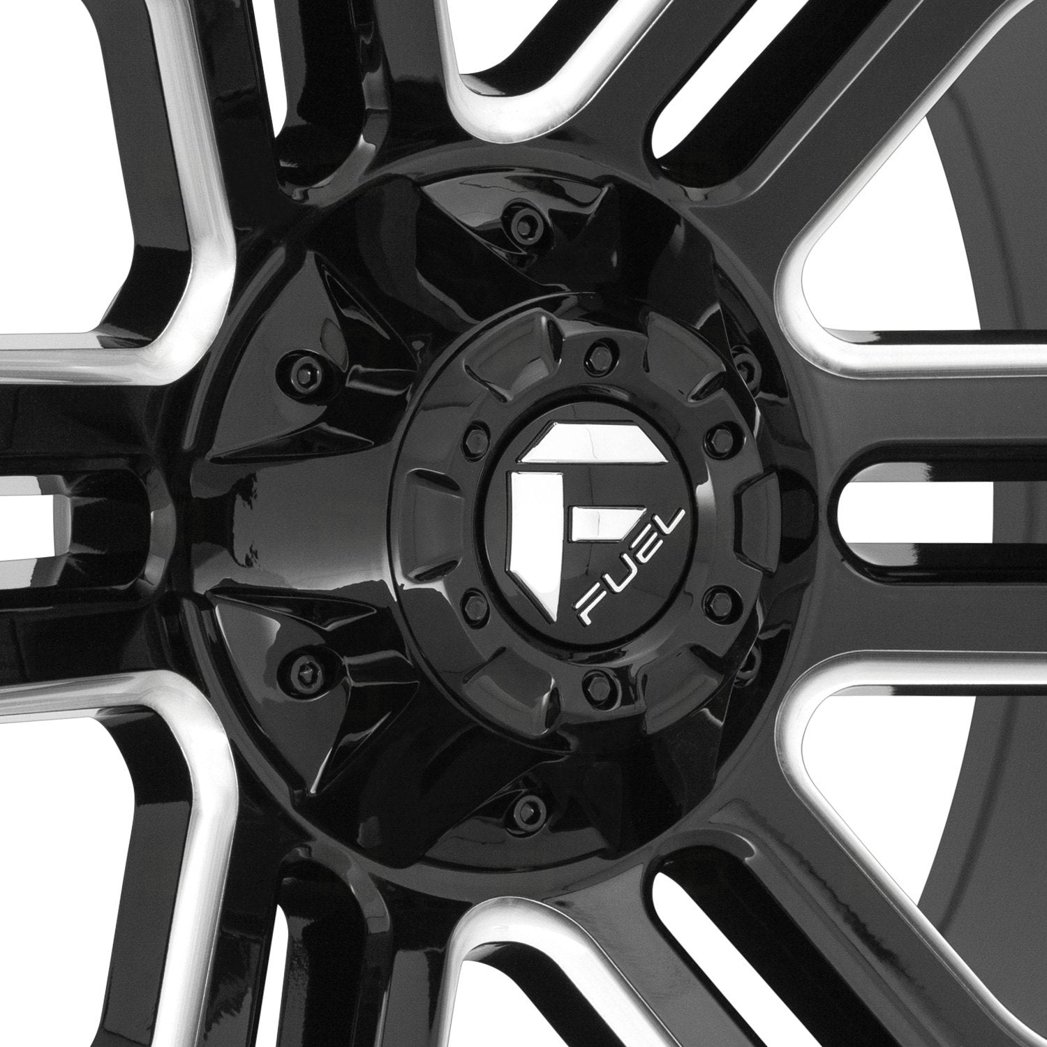 Fuel Rage 1PC Wheels (24x12 8x170 ET -44) Gloss Black / Gloss Black w/