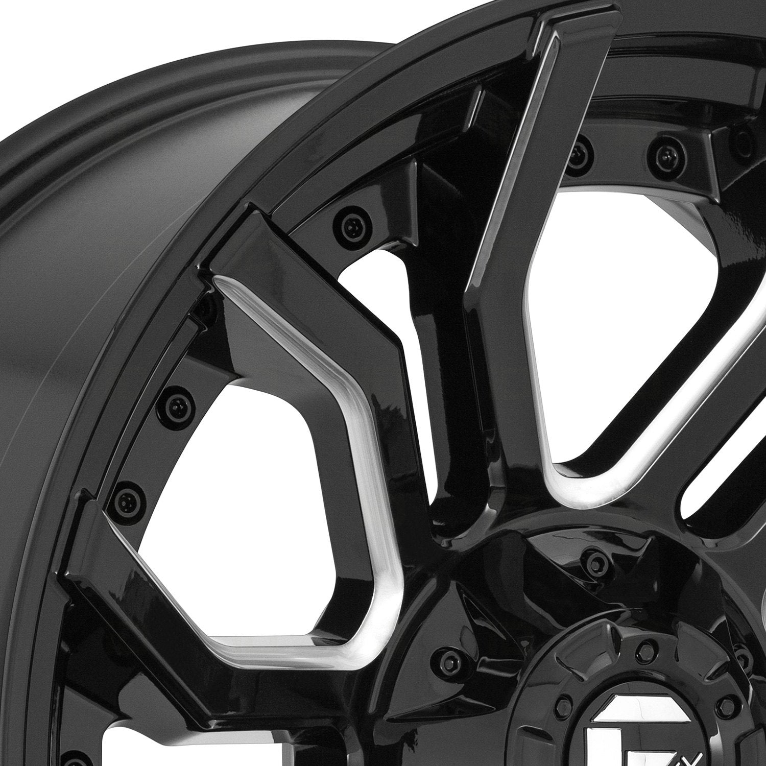 Fuel Rage 1PC Wheels (24x12 8x170 ET -44) Gloss Black / Gloss Black w/
