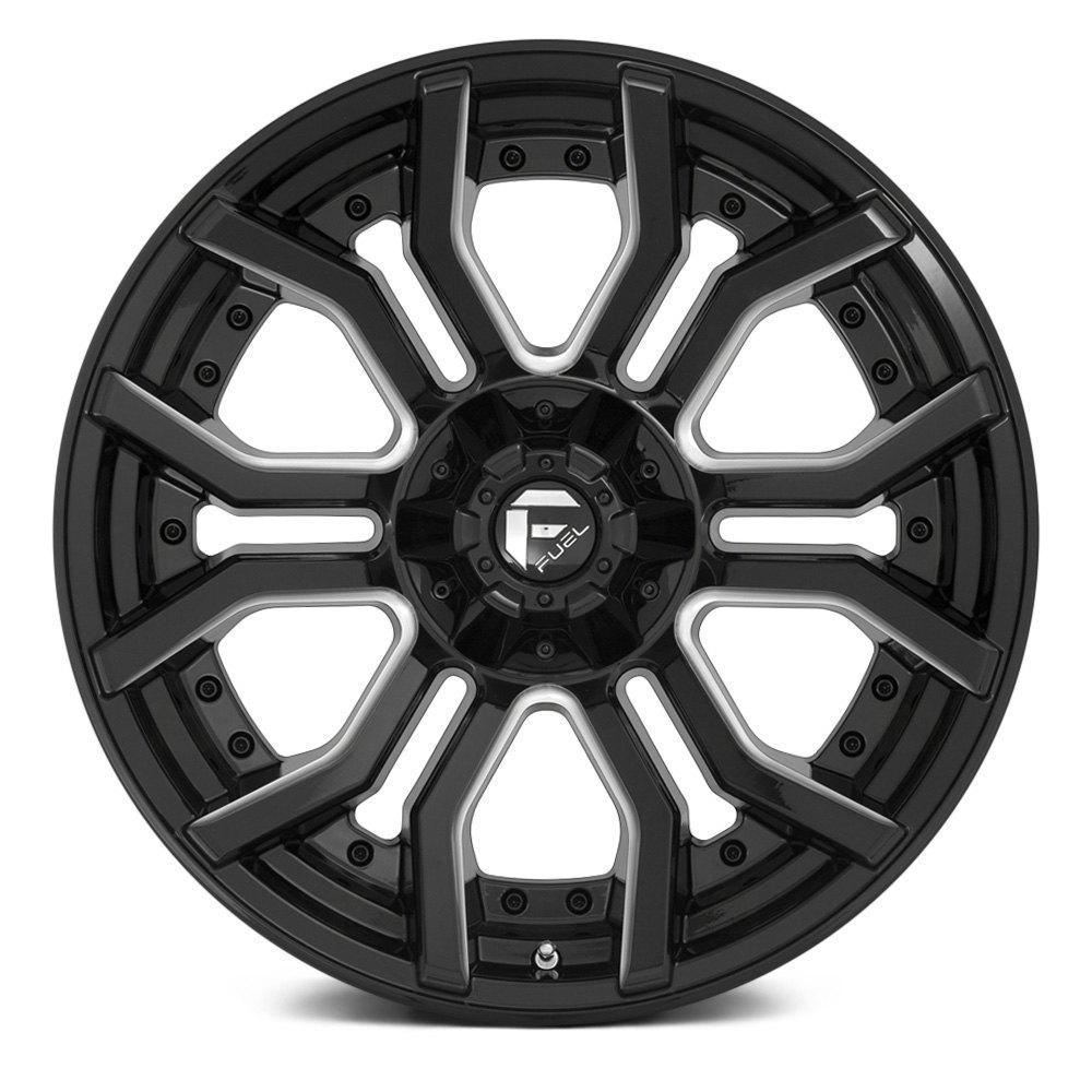 Fuel Rage 1PC Wheels (24x12 8x170 ET -44) Gloss Black / Gloss Black w/