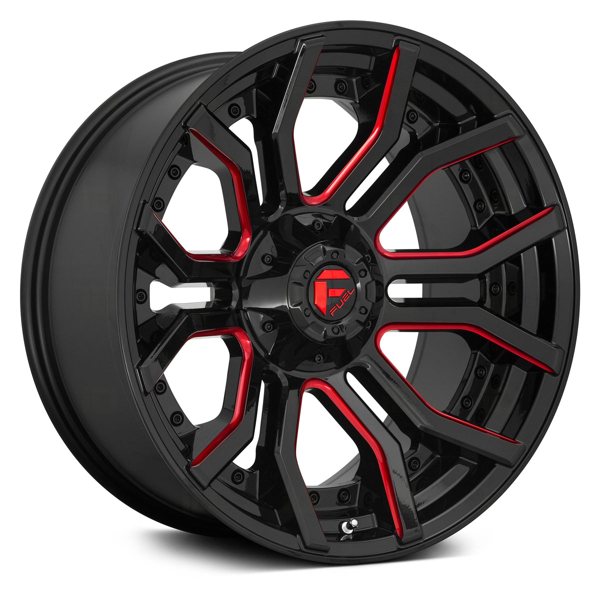 Fuel Rage 1PC Wheels (24x12 8x170 ET -44) Gloss Black / Gloss Black w/