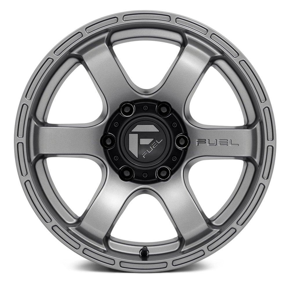 Fuel Rush 1PC Wheels (18x9 5x127 ET +1) Satin Black / Matte Gunmetal