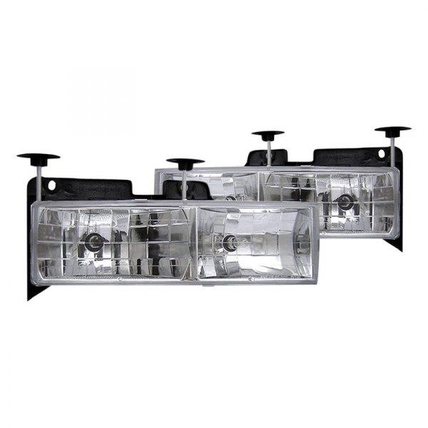 Spyder Crystal Headlights GMC Jimmy (1992-1994) Chrome