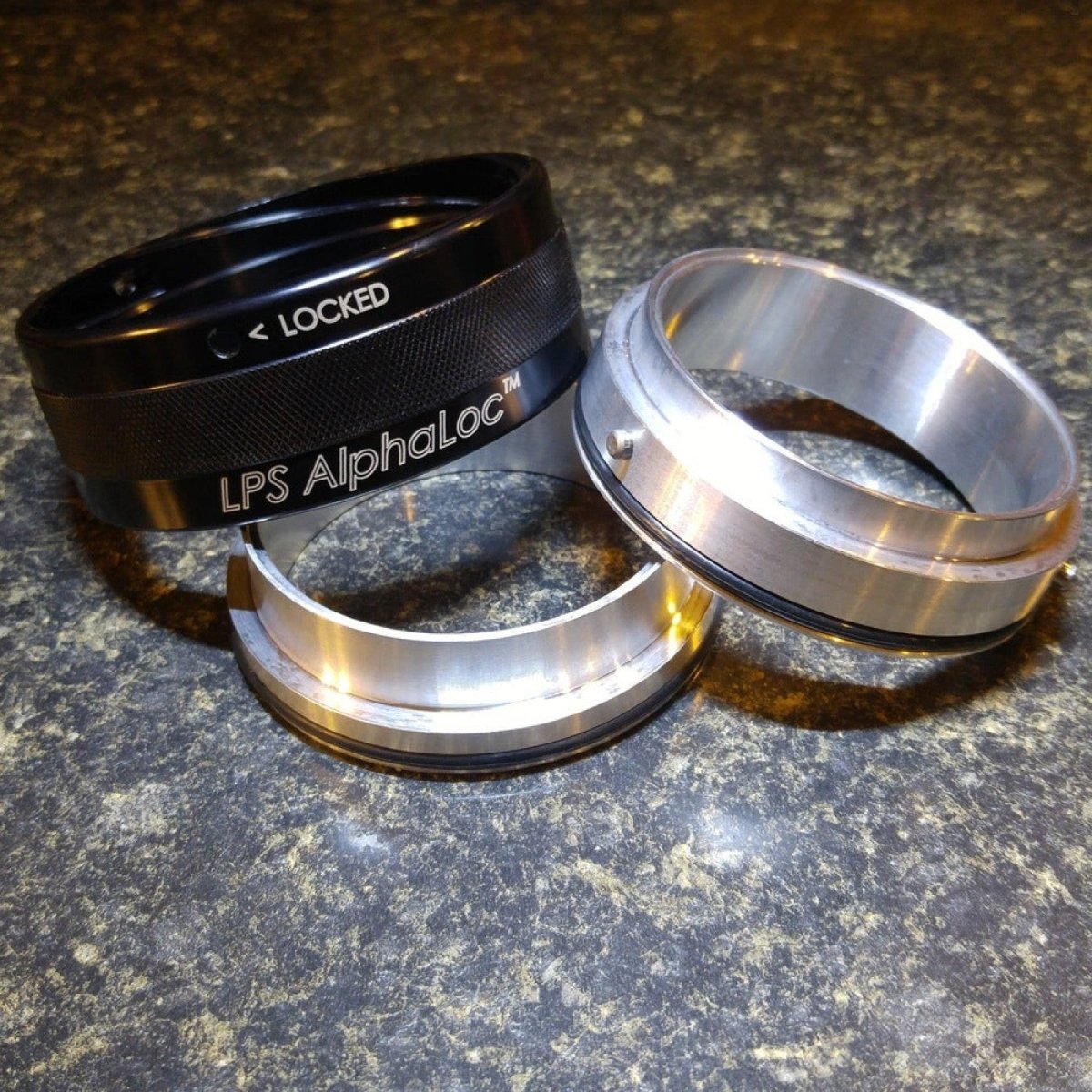 LPS AlphaLoc 2.5" Black Intercooler and Coolant Tube Coupler