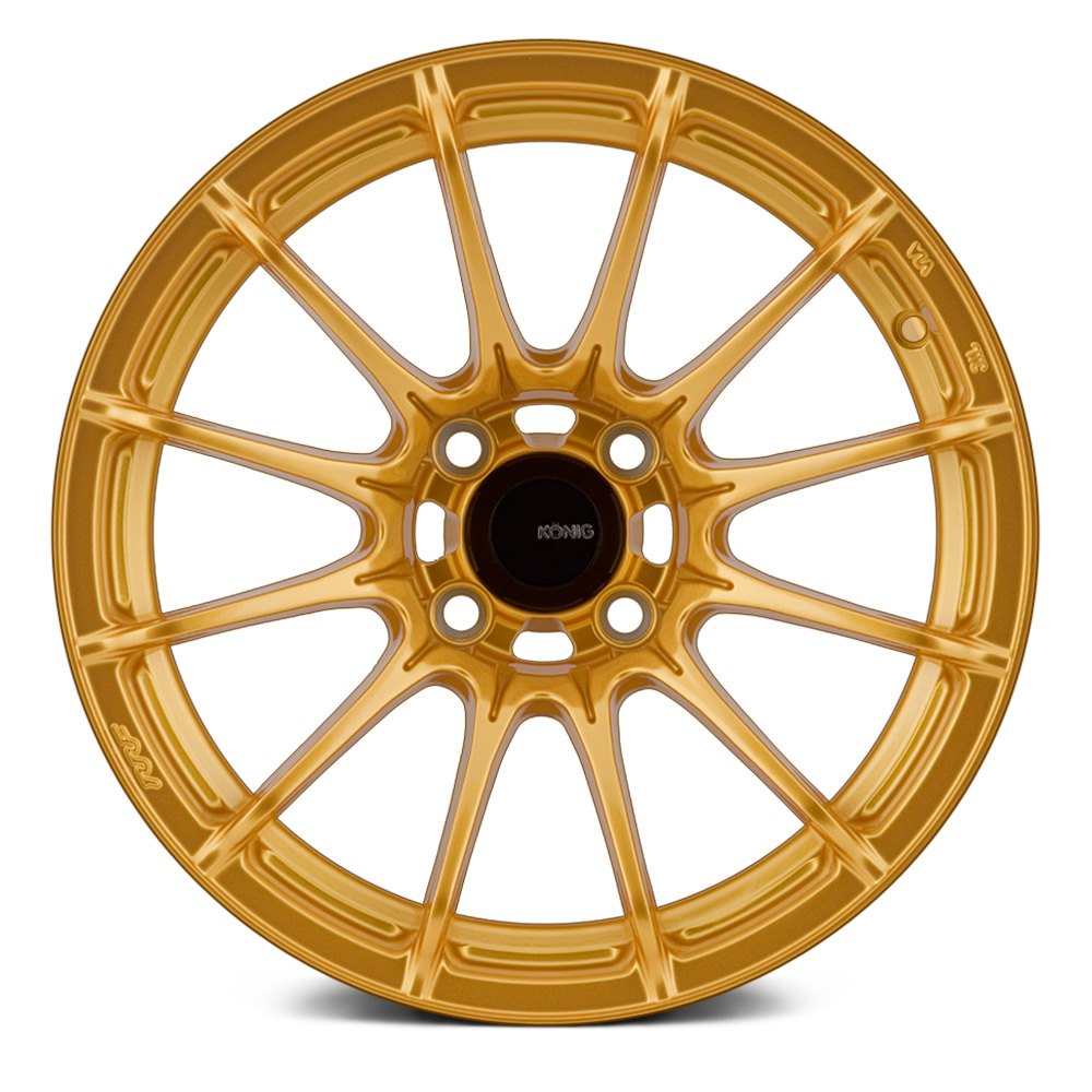 Konig Dial In Wheels (15X7 4x100 ET+35) Gloss Black / Gloss Gold / Glo