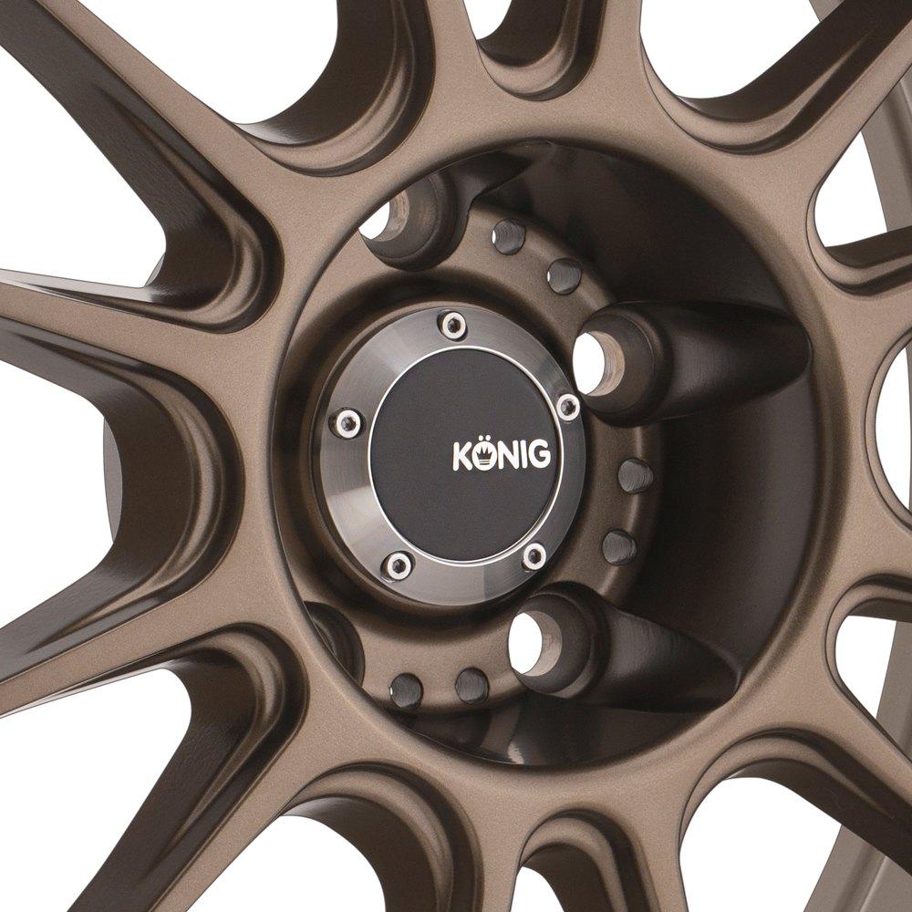 Konig Hypergram Wheels (17x9 4x100 ET+45) Race Bronze / Matte Grey / M