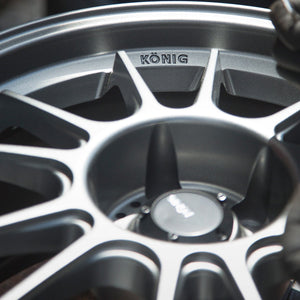 Konig Hypergram Wheels (17x9 5x114.3 +40 Offset) Matte Black / Race Br