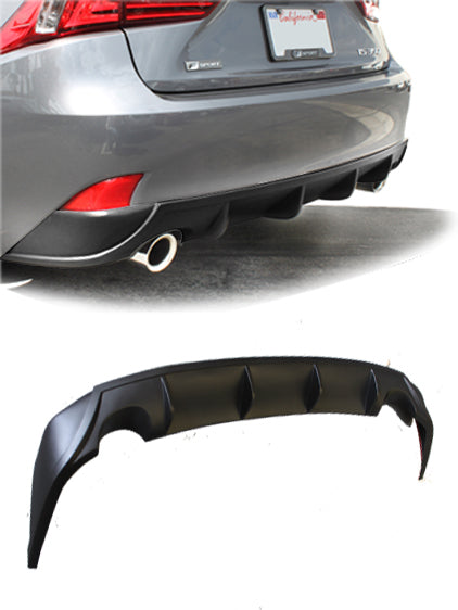 STILLEN Rear Diffuser Lexus IS250 IS350 (2014-2016) Matte Black