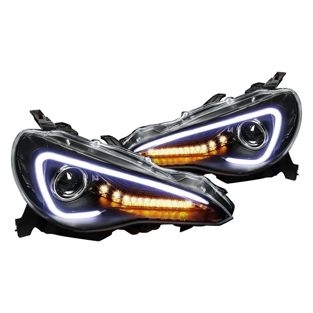 Spec-D Projector Headlights Scion FRS (2013-2016) LED Strip - Black or ...