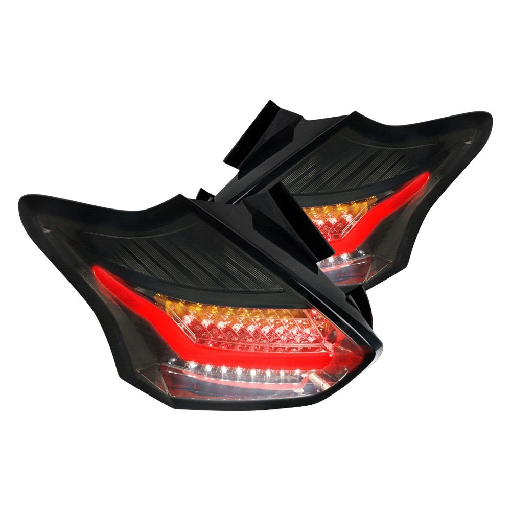 Spec-D LED Tail Lights Ford Focus SE/ST/Titanium (15-19) RS (16-19) Bl ...