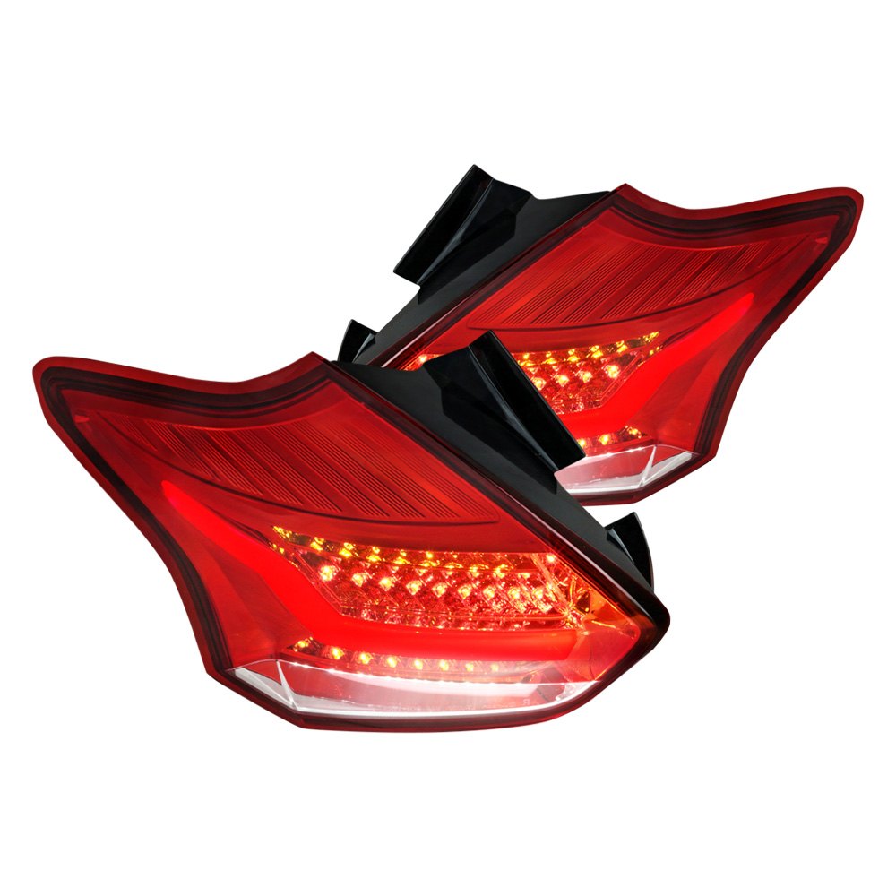 Spec-D LED Tail Lights Ford Focus SE/ST/Titanium (15-19) RS (16-19) Bl