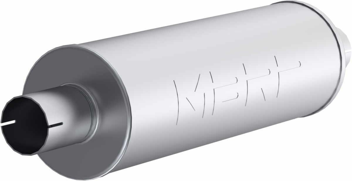 MBRP 26" Single Universal Muffler [Mild Tone - T409 Stainless Steel] 2 ...