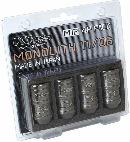 Project Kics Lug Nut Set [Monolith T1/06 - 4 PCS - Neo Chrome] M12X1.5