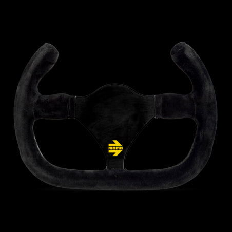 MOMO Steering Wheel (MOD.12/27 / Cut - Black Suede - 250/270mm) 250mm