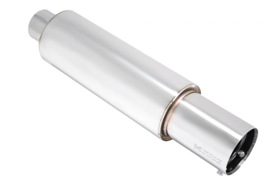 Megan Racing S-N1 Muffler (2.5" or 3" Muffler) w/ 3.5" Tip & Silencer