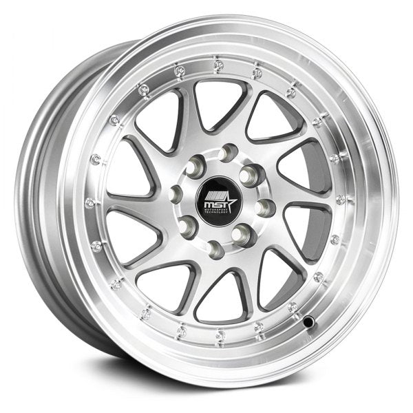 MST MT28 Wheels (15x8.0 4x100/4x114.3 +20 Offset) Gunmetal w/ Machined