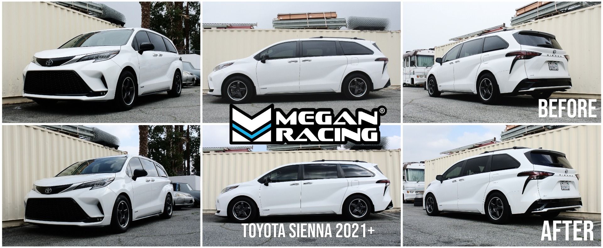 Megan Racing Street Coilovers Toyota Sienna AWD (2021-2022) 32 Way Adj