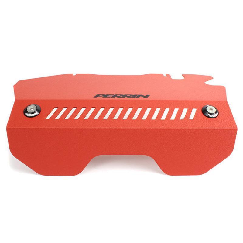 Perrin FA DIT Engines Pulley Cover Subaru WRX (15-20) Black / Red / Ne