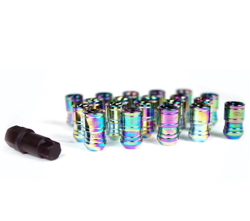 Project Kics Lug Nuts [Monolith T1/07 - 20 Piece - 14X1.5] Neochrome