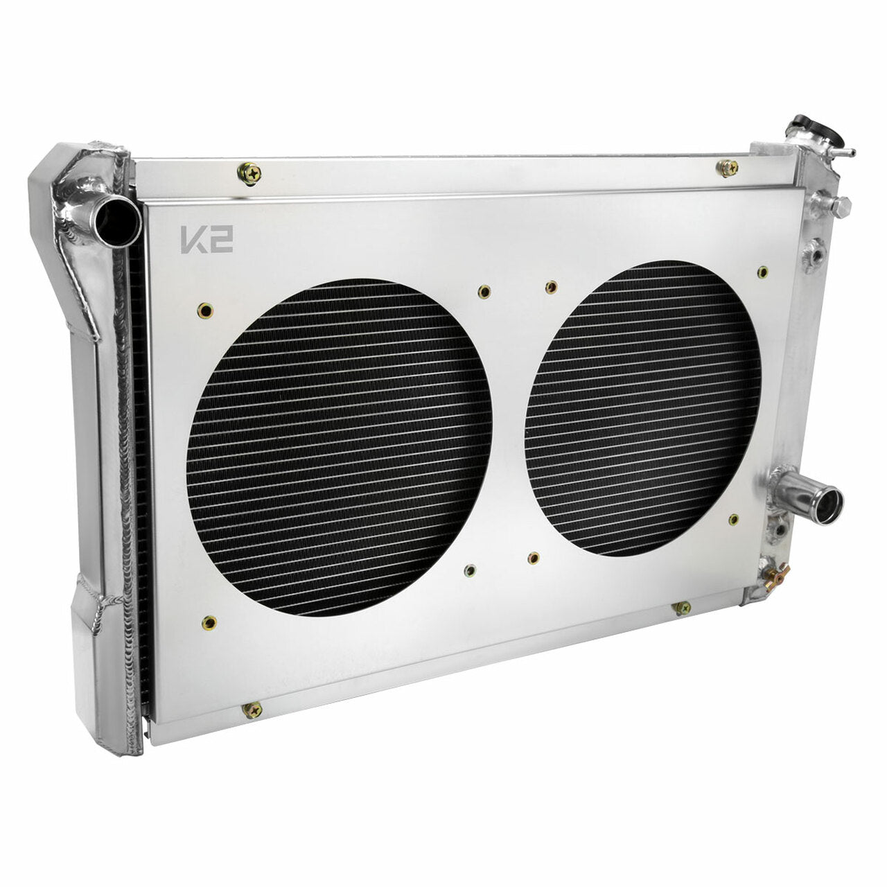 Spec-D Radiator Camaro / Firebird (1982-1992) 3 Row Aluminum w/ Fan Sh ...