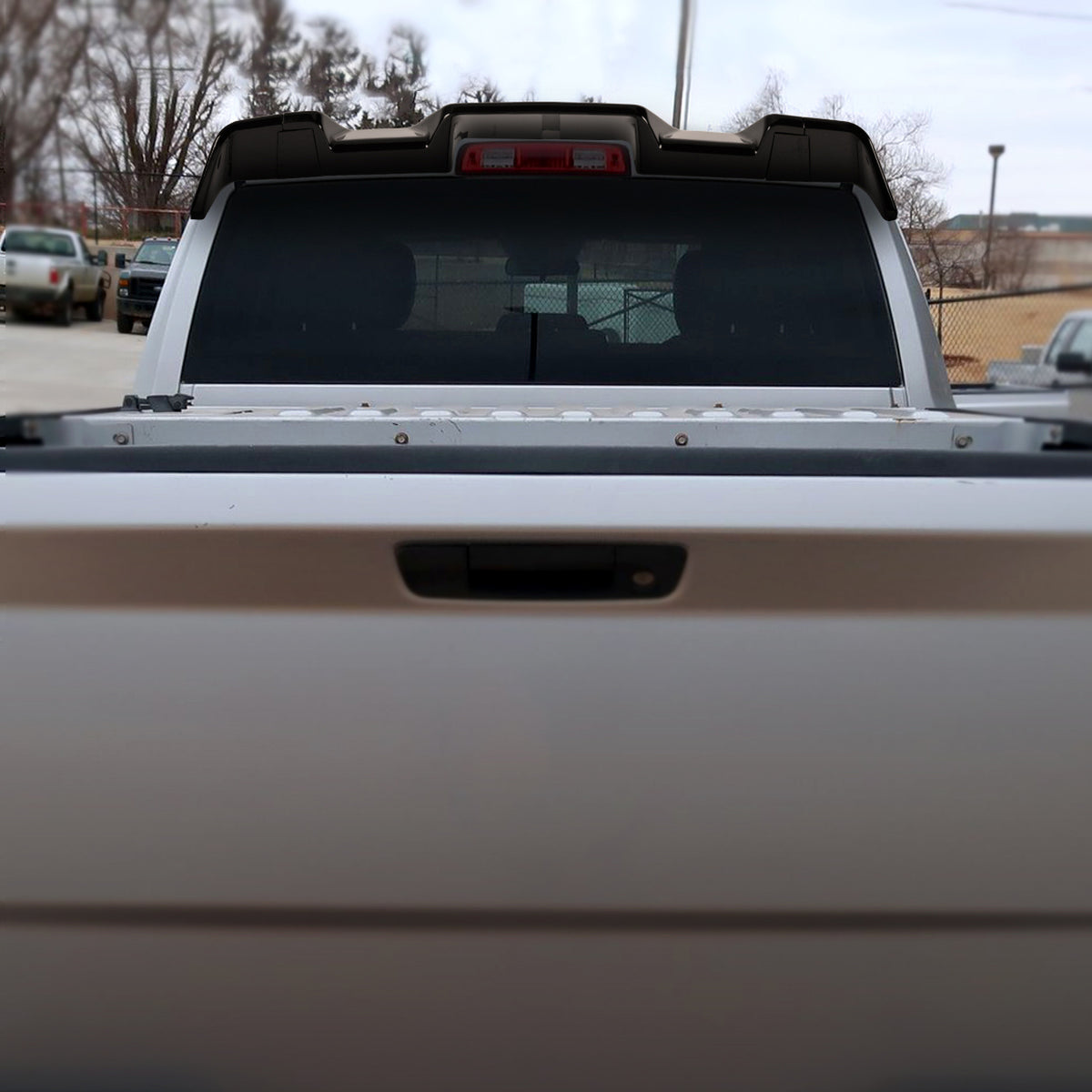 Spec-D Spoiler Ram 1500 & Rebel (2013-2018) Rear Cab Roof Wing Kit