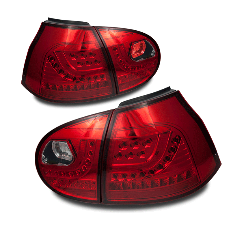 Winjet LED Tail Lights VW Golf / GTI / Rabbit MK5 (2006-2009) Chrome ...